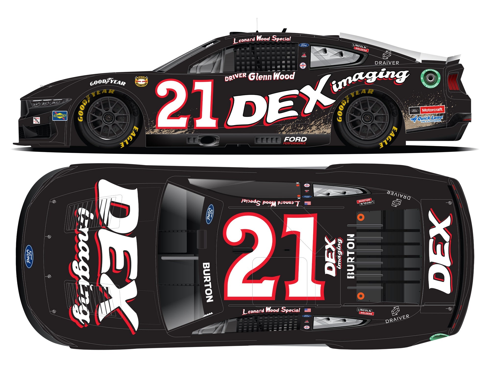 DNP - NASCAR Cup Series 2024 - Harrison Burton - #21 Dex Imaging (Thro ...